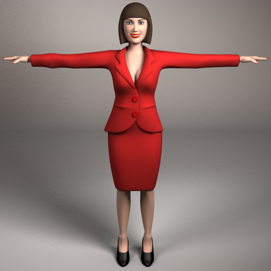 3d Model Woman Girl Female