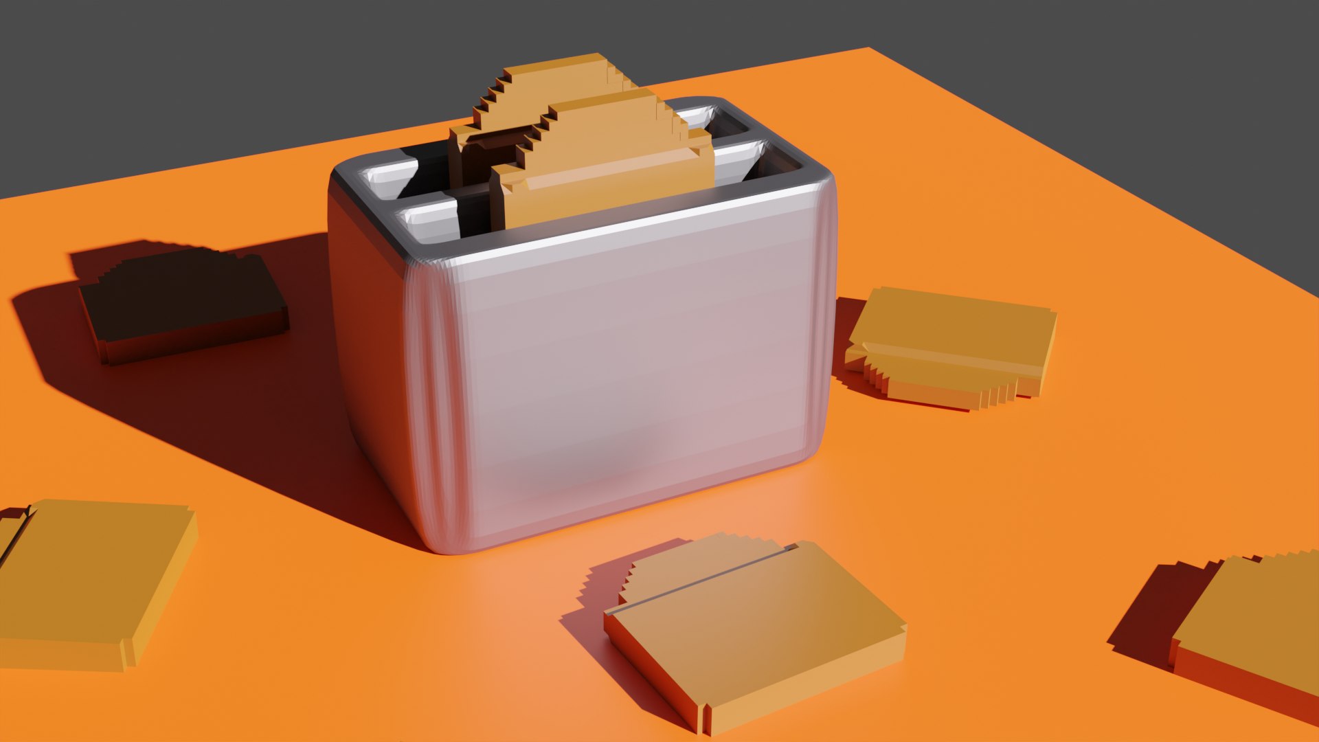 Toast With Bread Model - TurboSquid 1911642