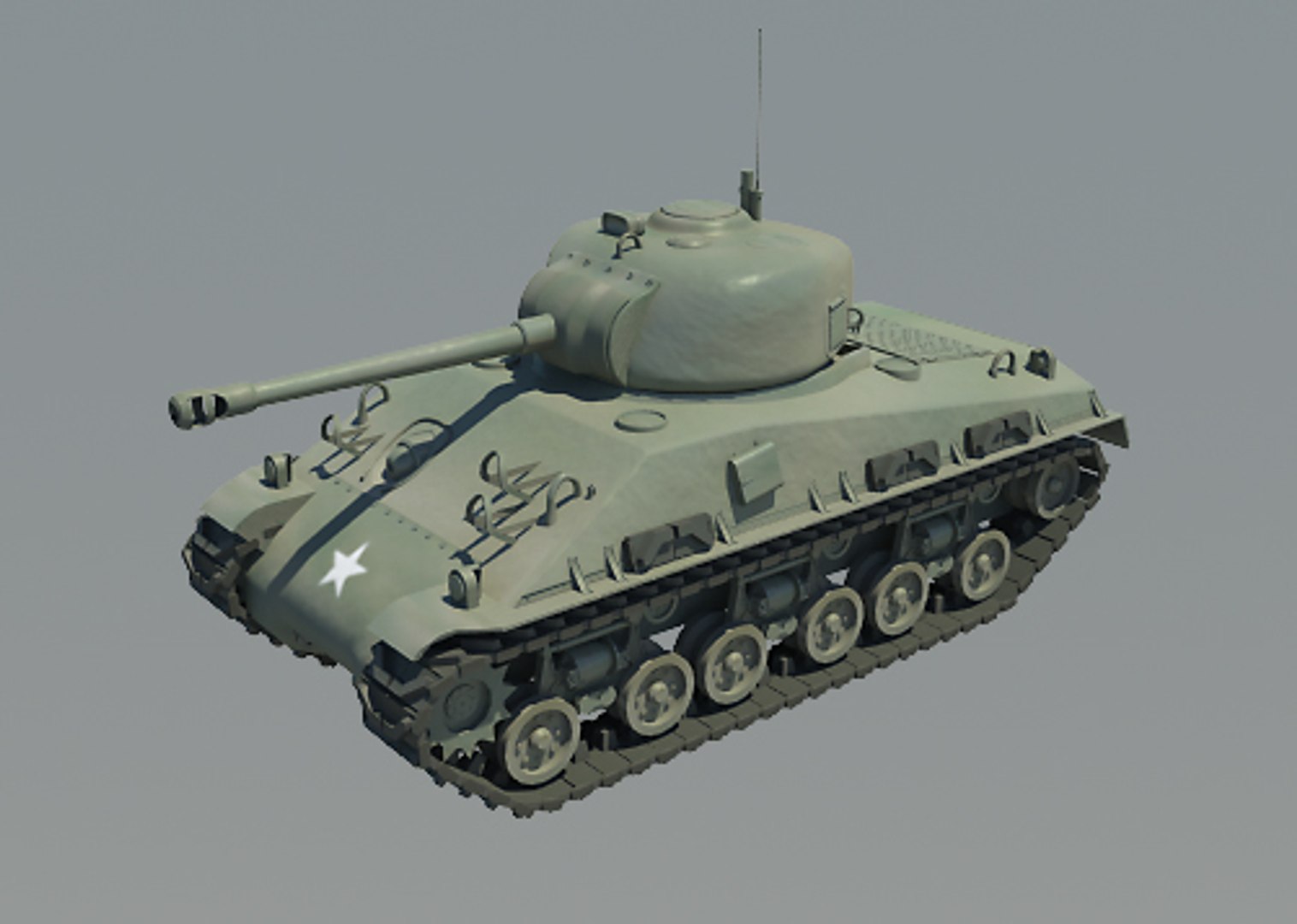Sherman M4 M 3d Obj
