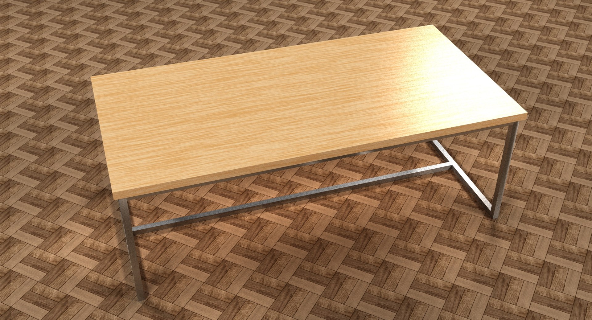 Minimalist Living Room Table Wood 3D Model - TurboSquid 1303950