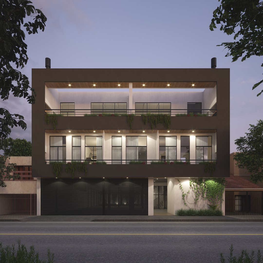 Modern Townhouse 3D Model - TurboSquid 2250829