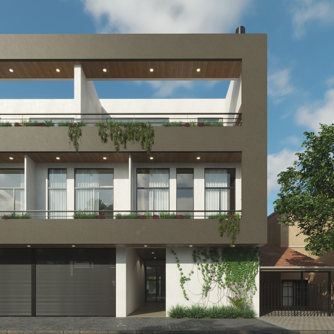 Modern Townhouse 3D Model - TurboSquid 2250829