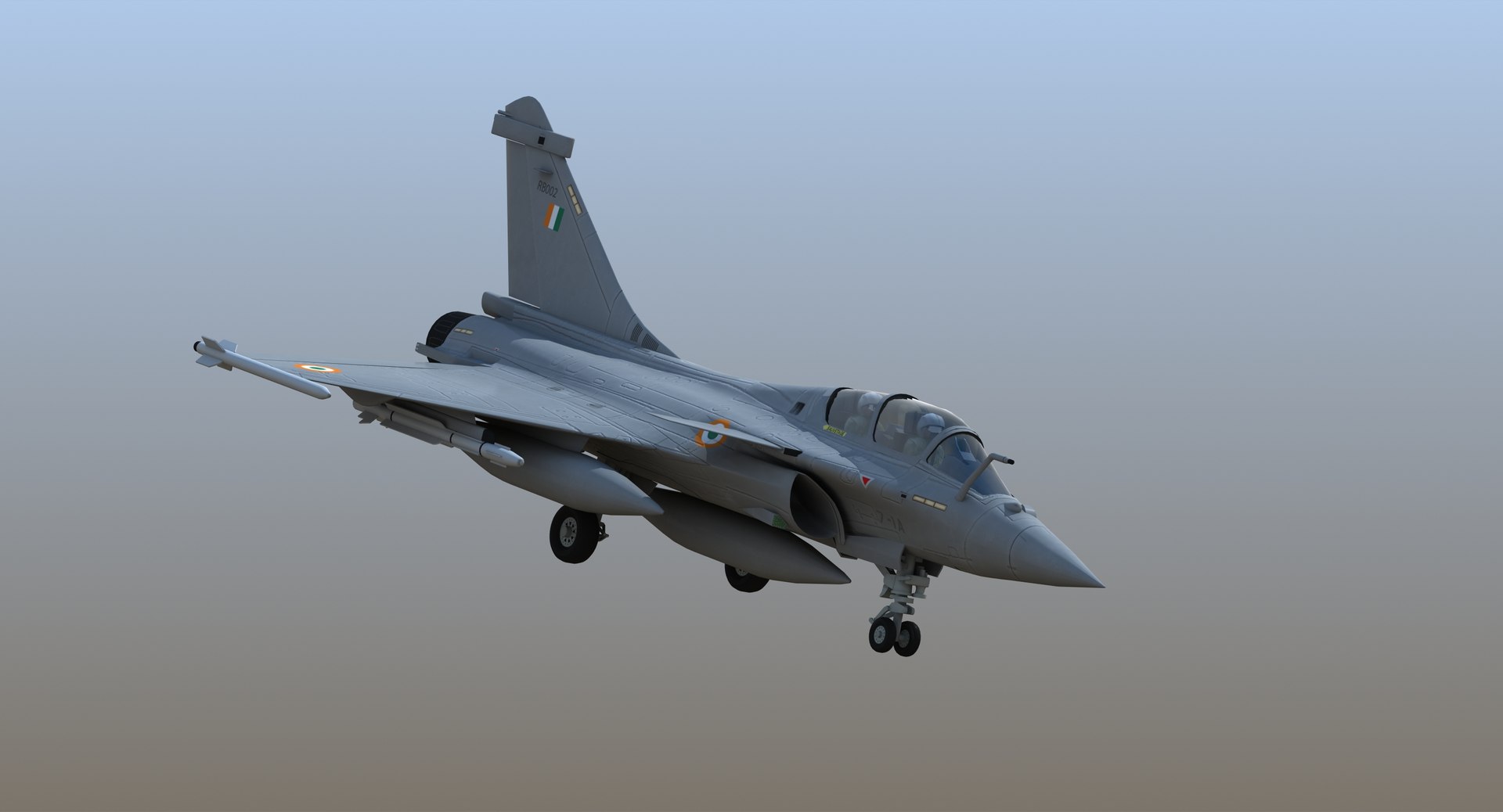 3D rafale b indian air force - TurboSquid 1636348
