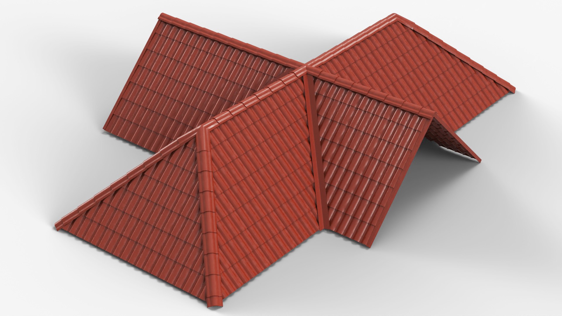 3D Pitched Roof Structure Plastic - TurboSquid 2371452