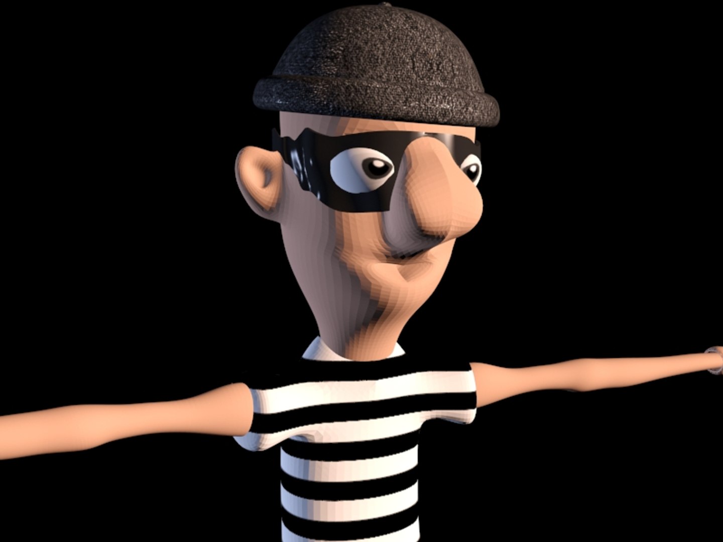 3D Robber Thief Model - TurboSquid 1279403