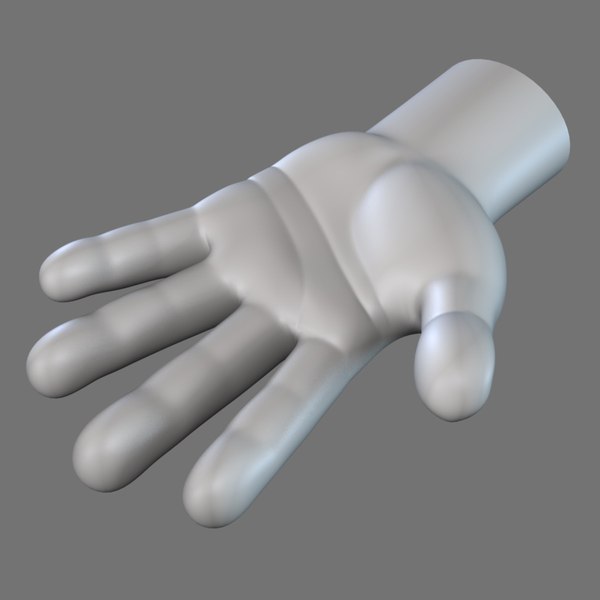 obj cartoon hand toon