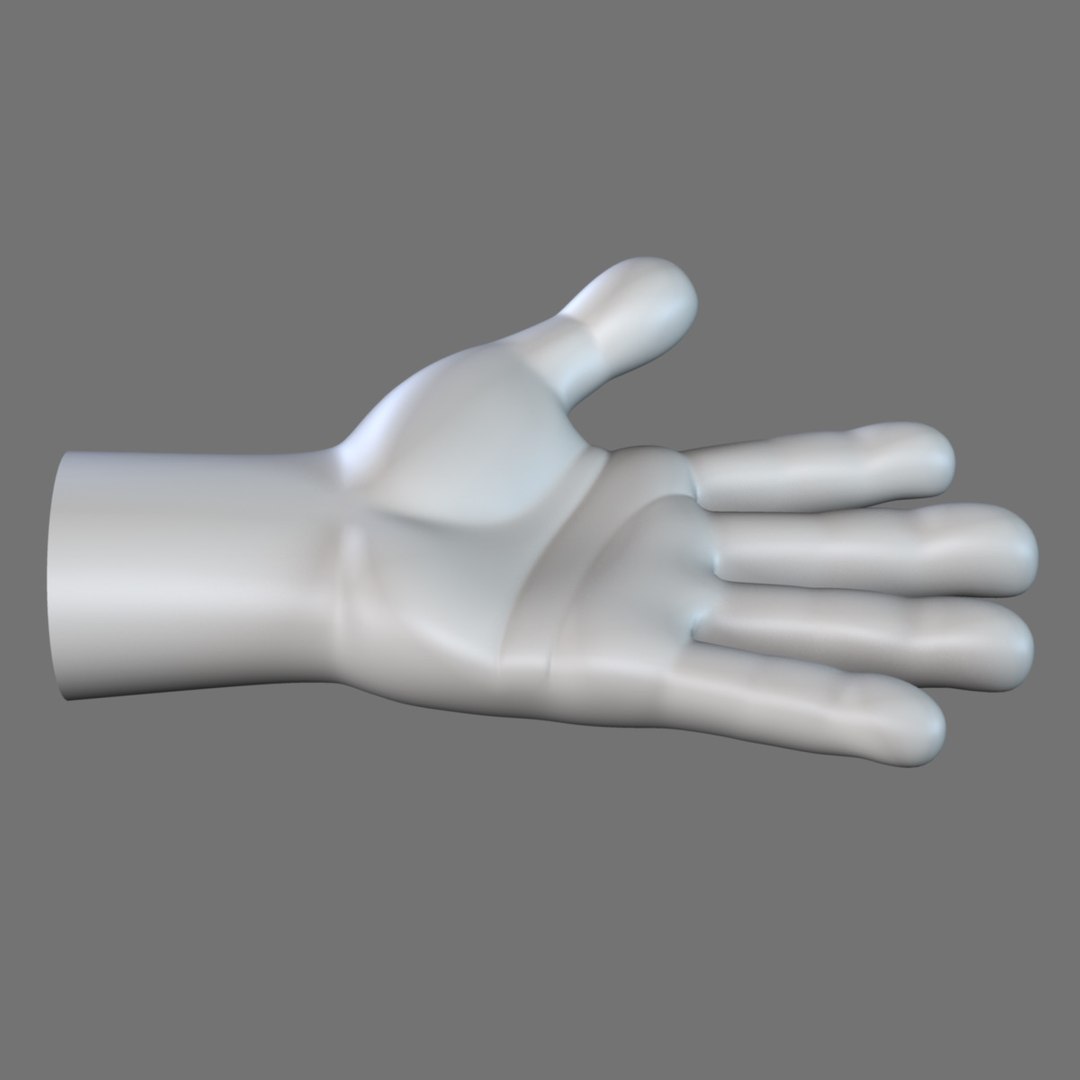 obj cartoon hand toon