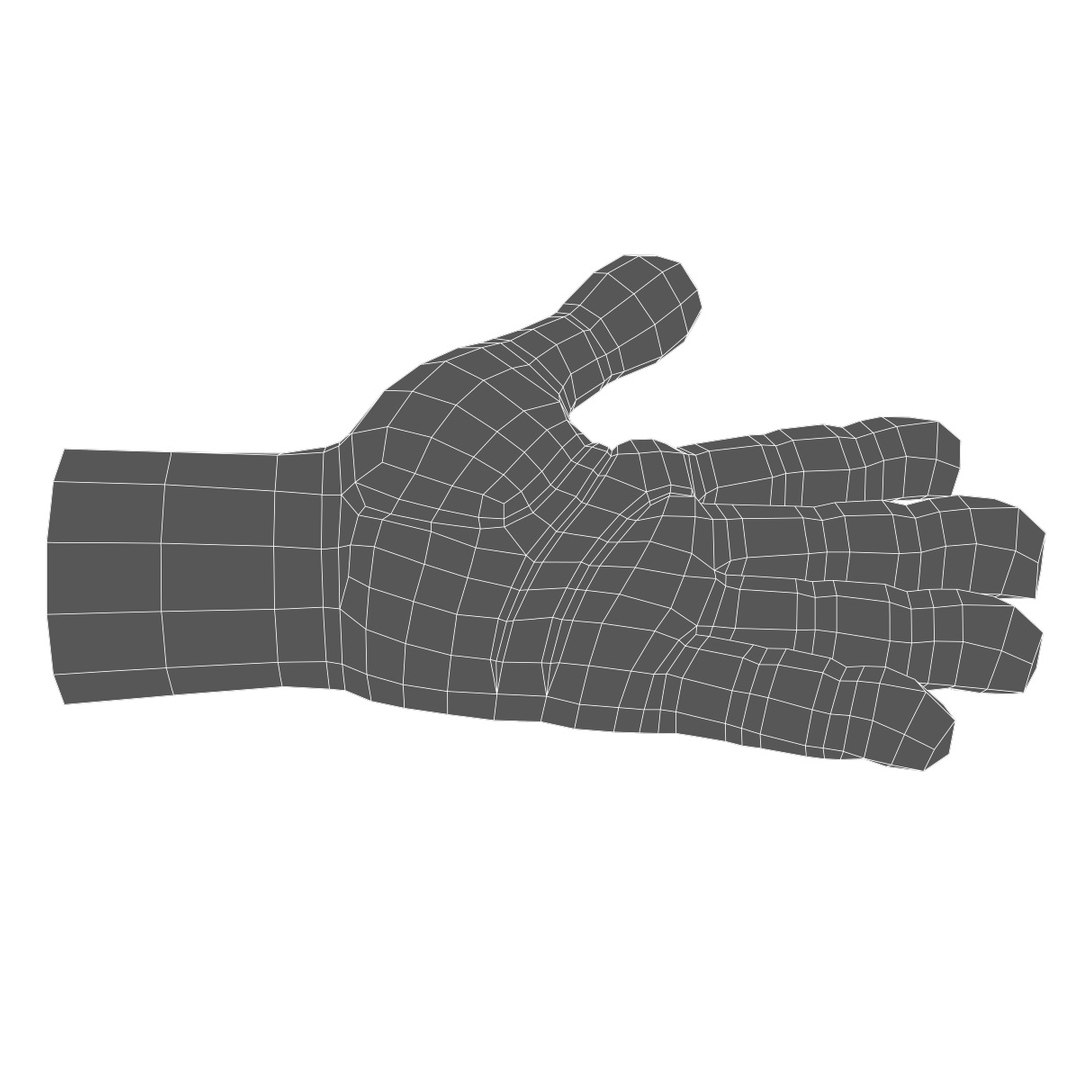 obj cartoon hand toon