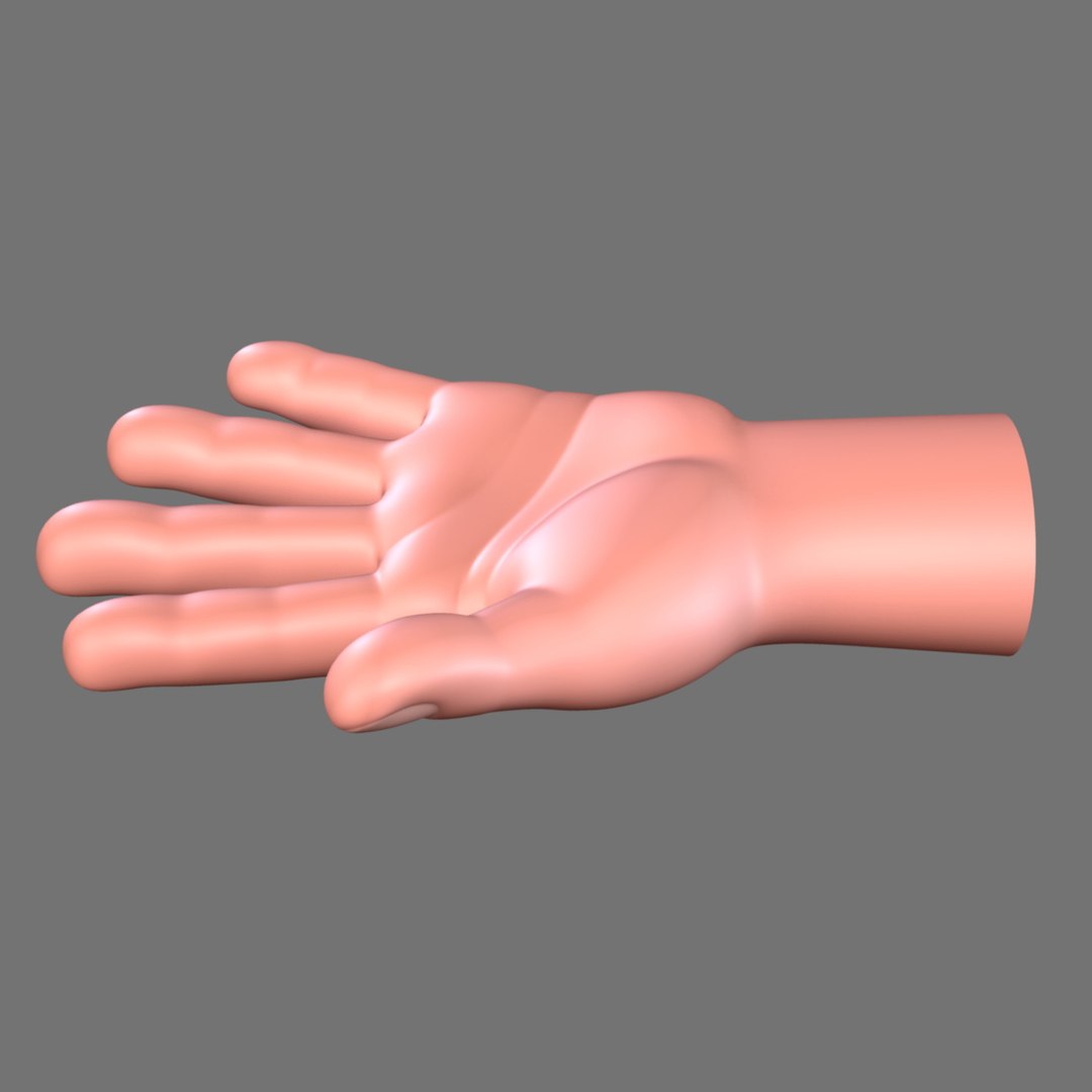 obj cartoon hand toon