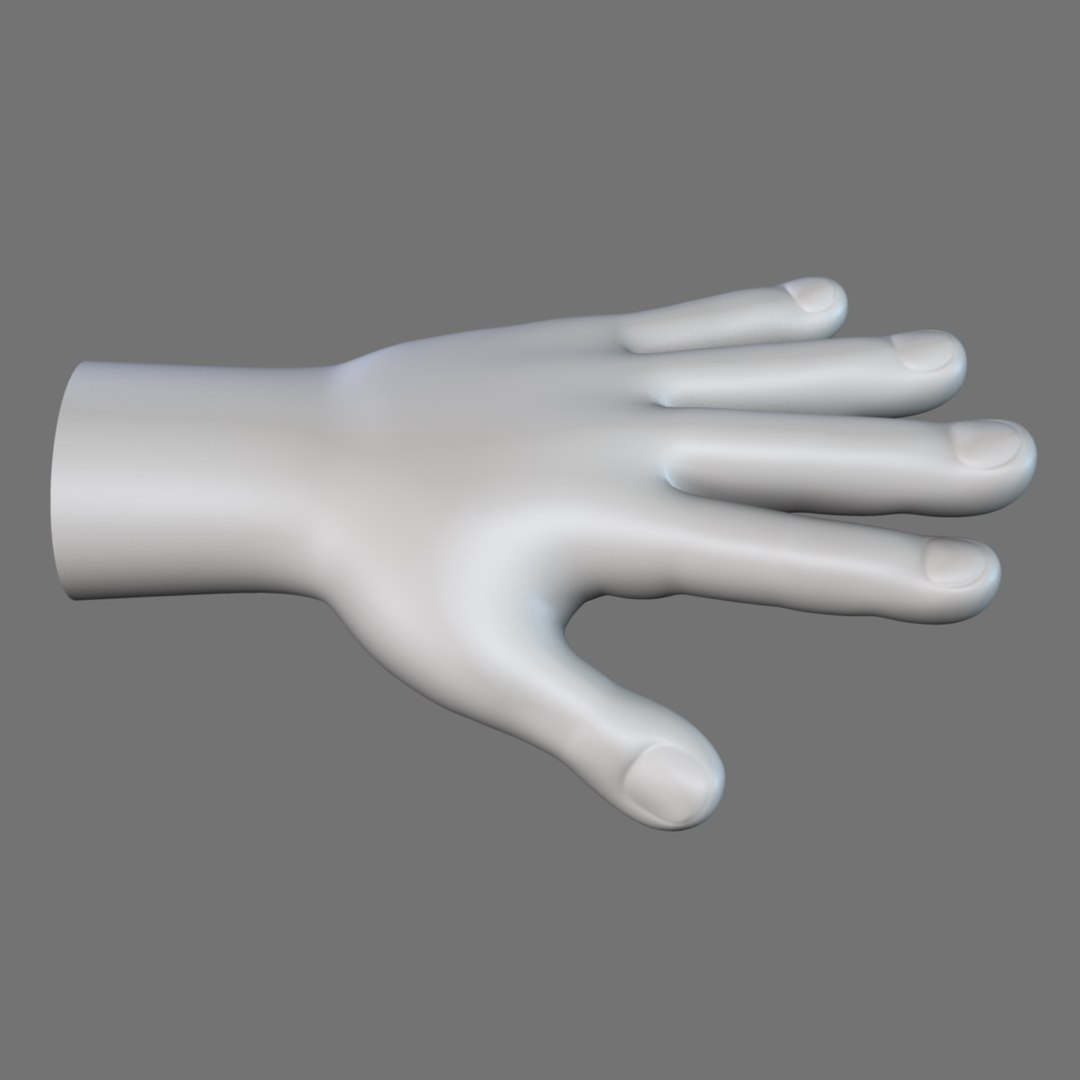 obj cartoon hand toon