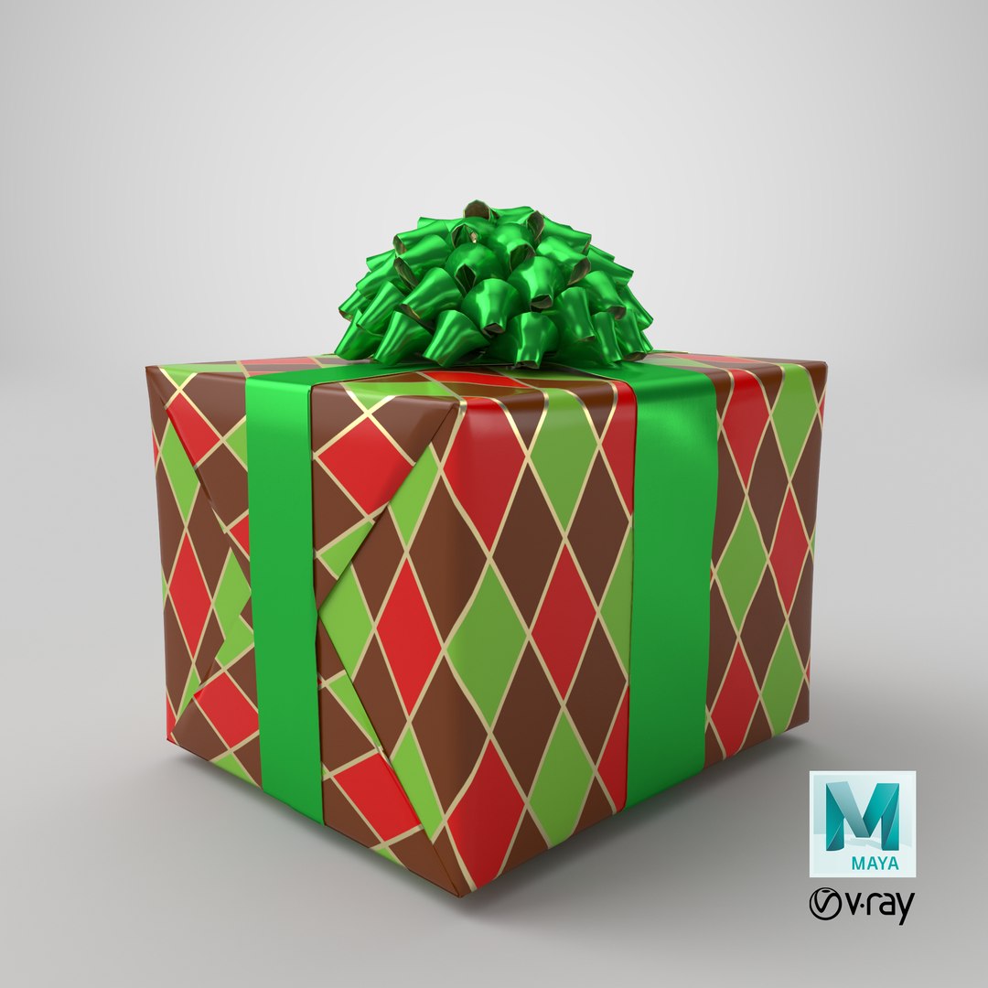 Realistic Christmas Present 07 3D Model - TurboSquid 1971140