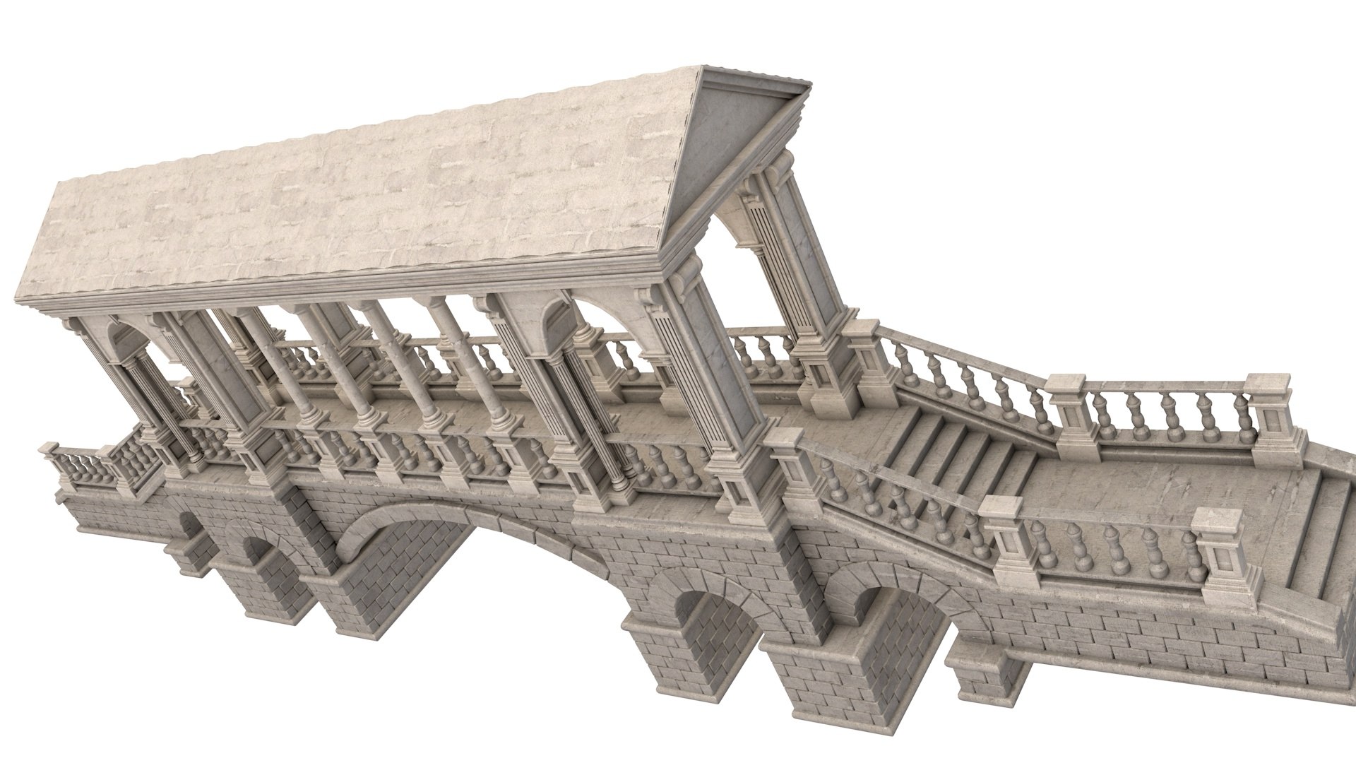 Gothic Bridge 3D Model - TurboSquid 2071870