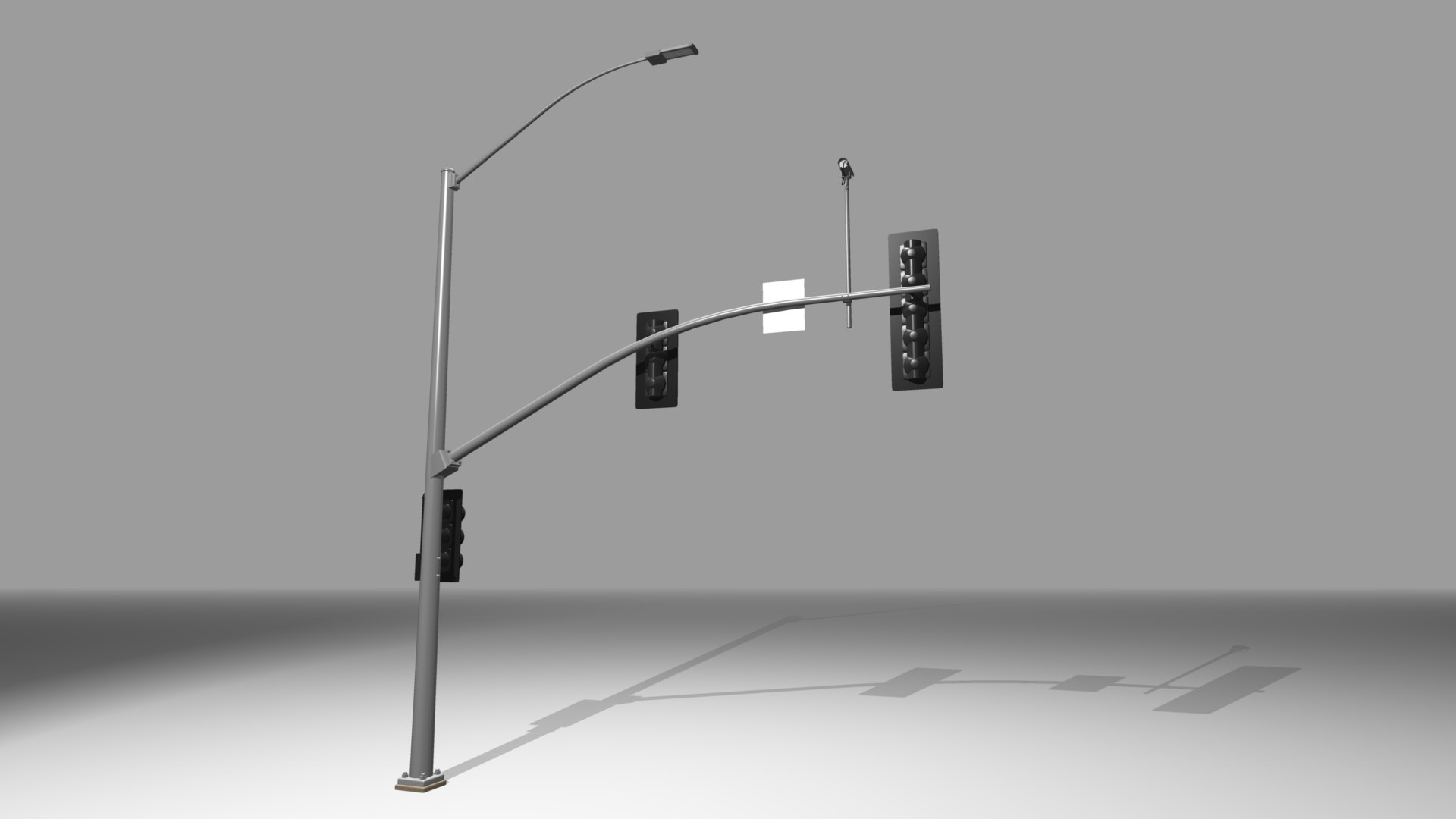 3d Model California Traffic Signal