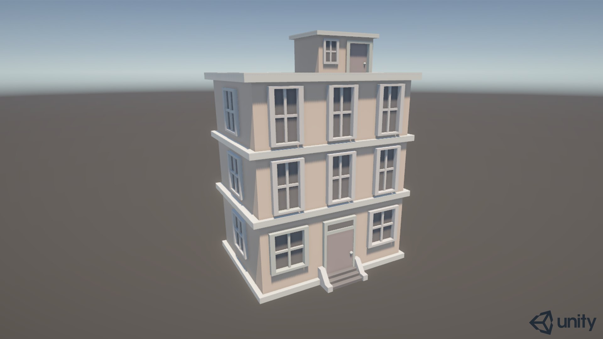 3D model Stylized Low Poly Building - TurboSquid 2171565