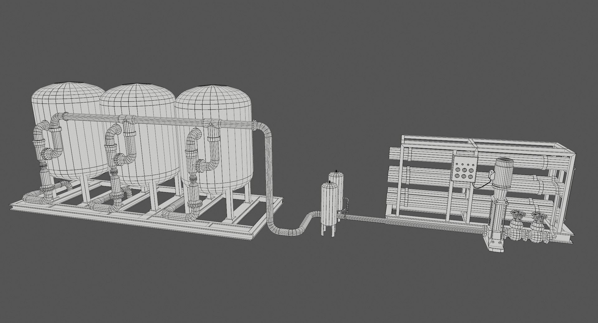 Water Filtration 3d Model