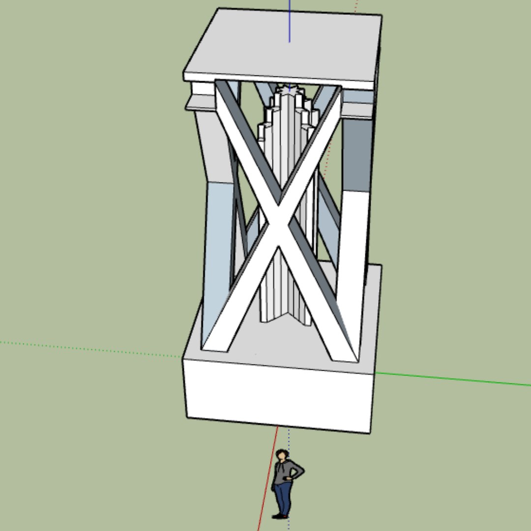 3D model sketchup monument - TurboSquid 1326714