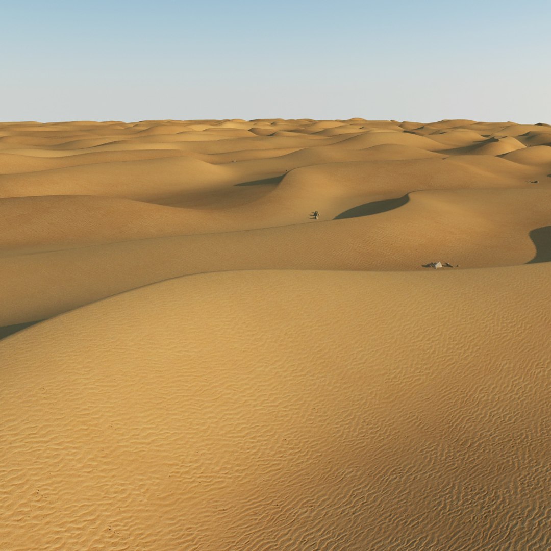 3d stones realistic desert