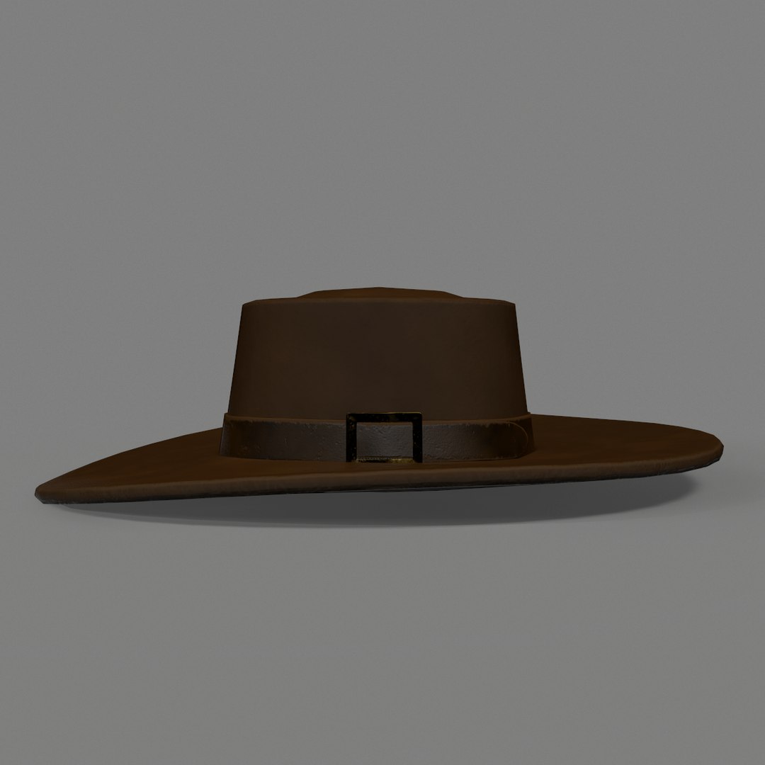 3D Cowboy Hat Model - TurboSquid 1304575