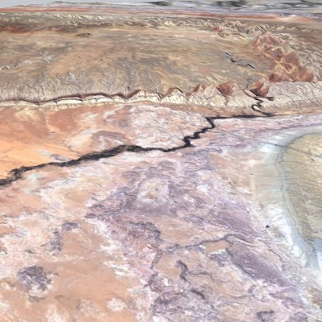 Resolution Desert Rivers Mountains 3d Dxf