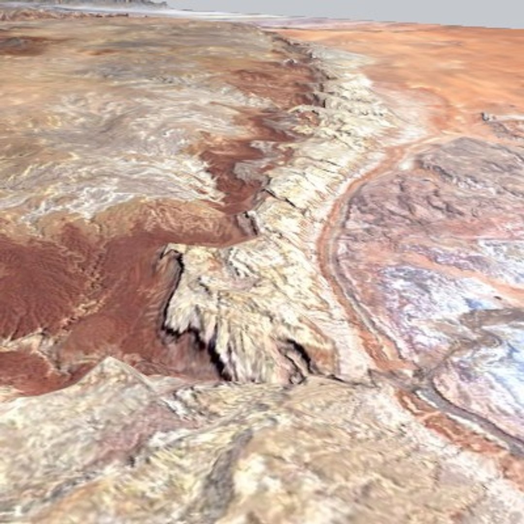 Resolution Desert Rivers Mountains 3d Dxf