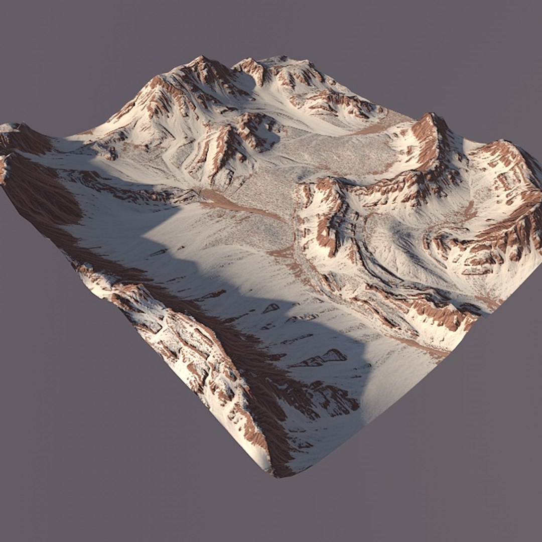 mountain games maps 3d model