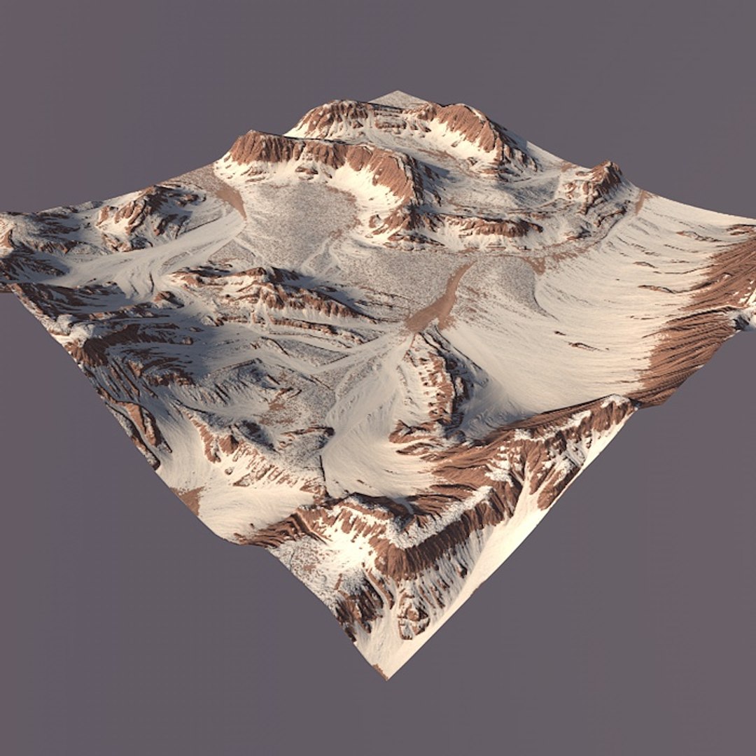 mountain games maps 3d model