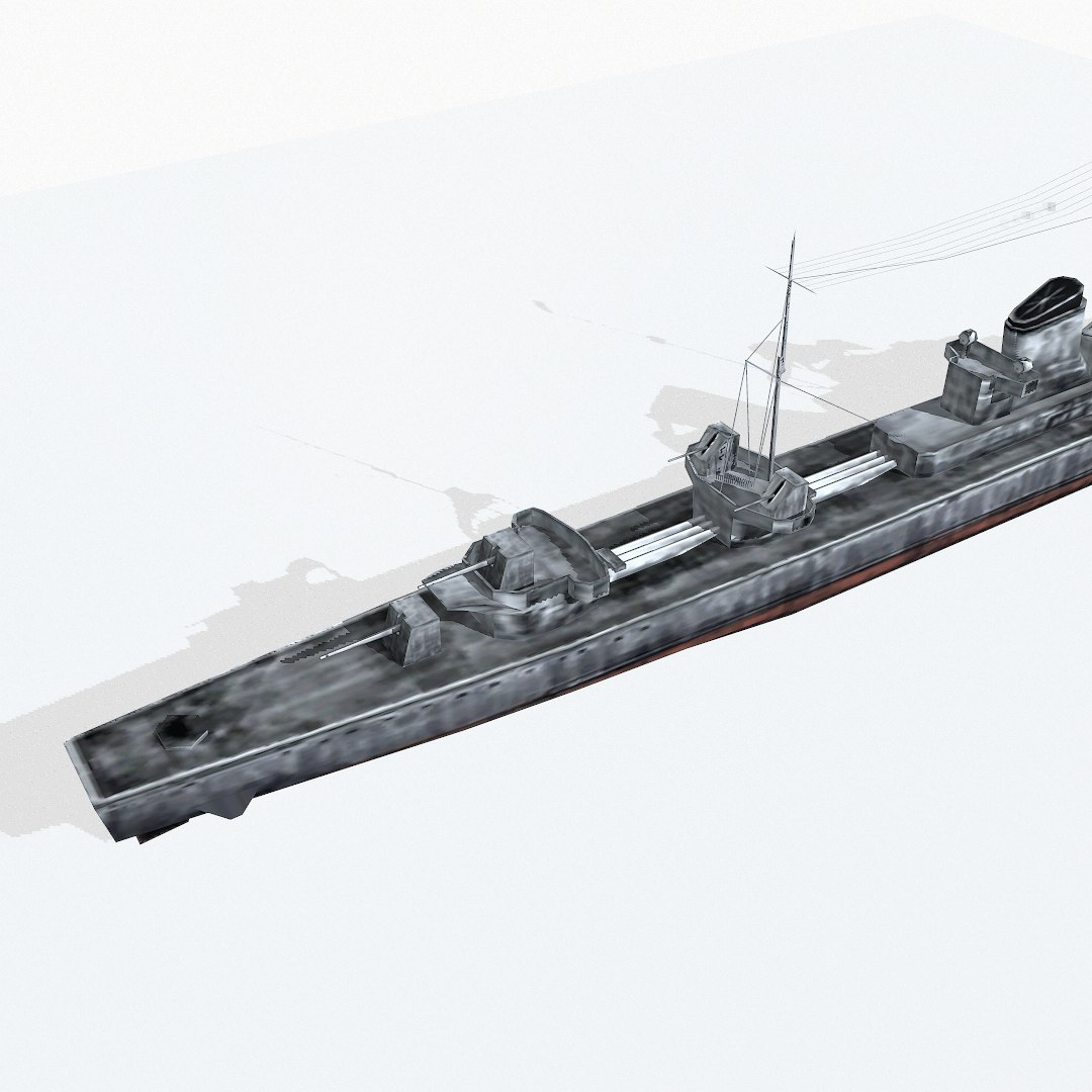 Gnevny Class Destroyers 3ds