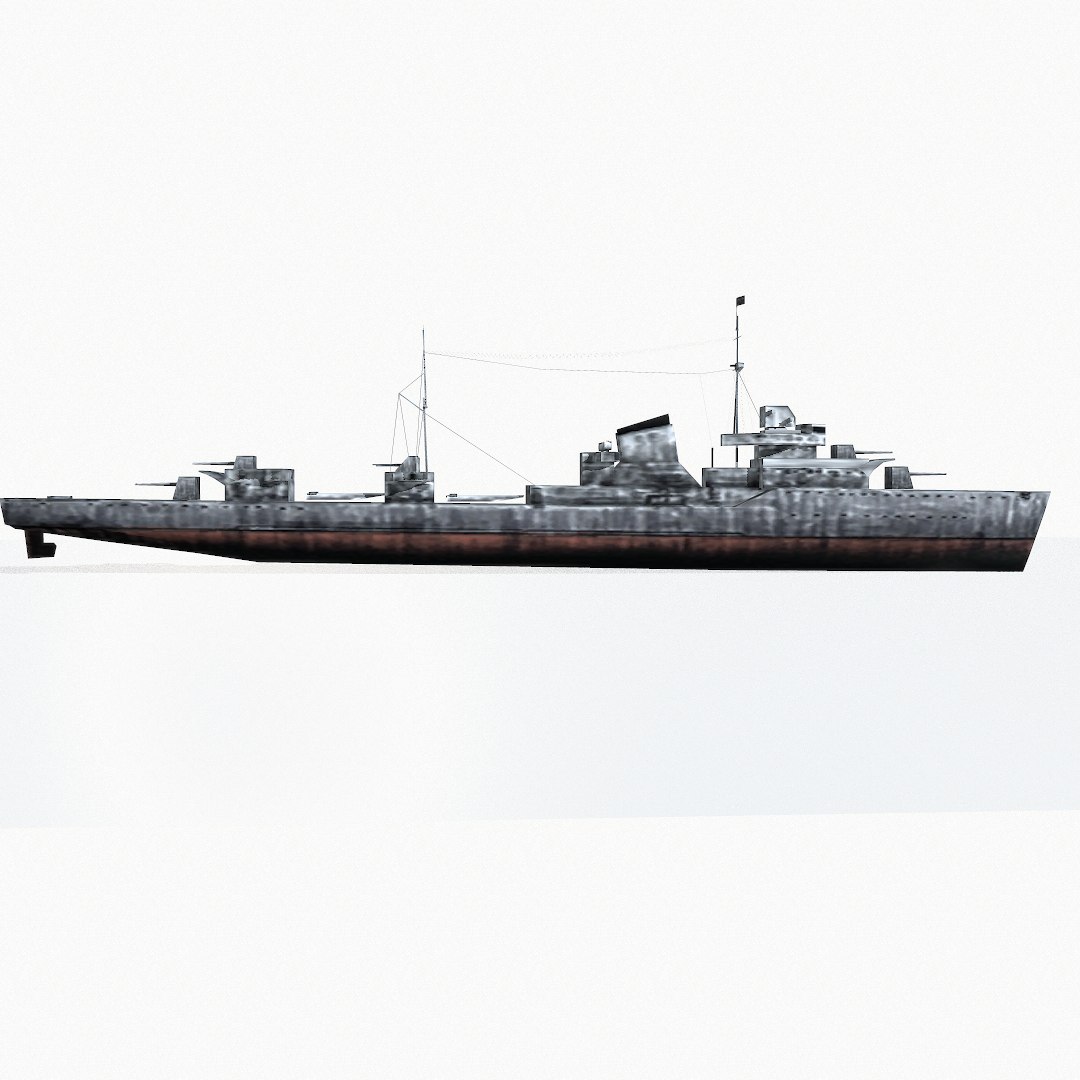 Gnevny Class Destroyers 3ds