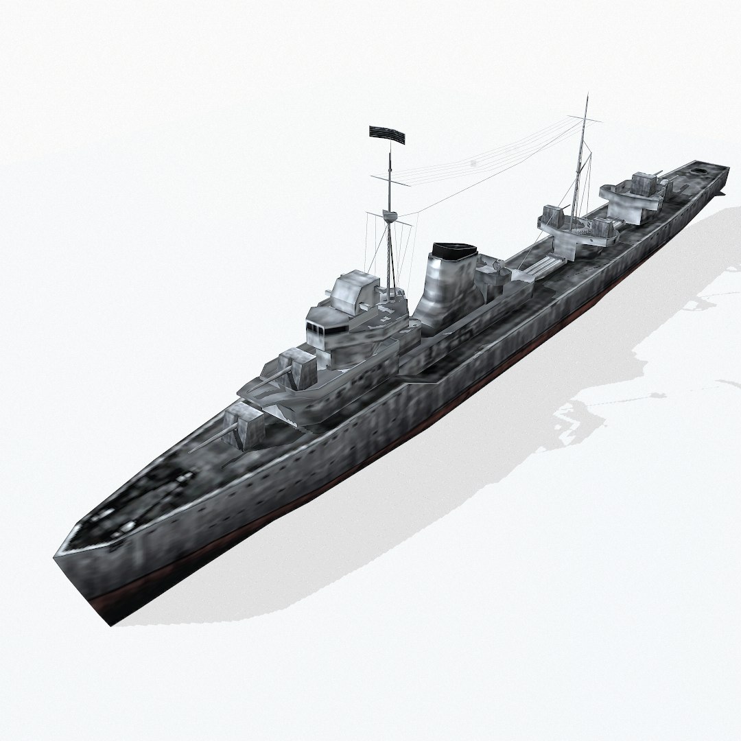 Gnevny Class Destroyers 3ds