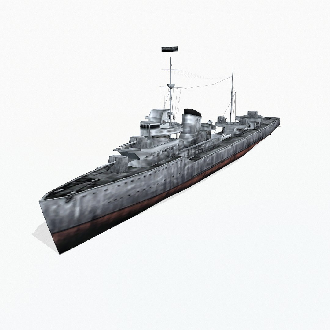 Gnevny Class Destroyers 3ds