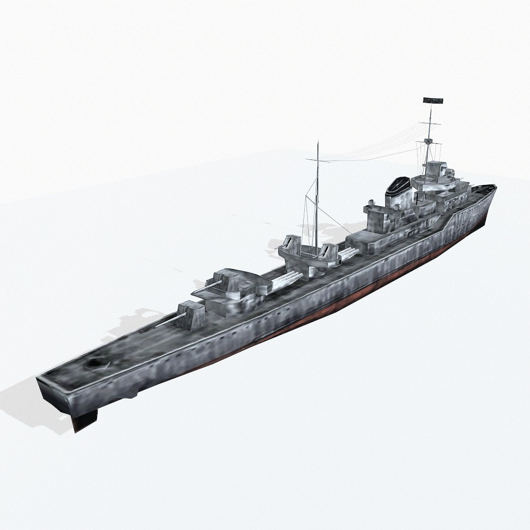 Gnevny Class Destroyers 3ds
