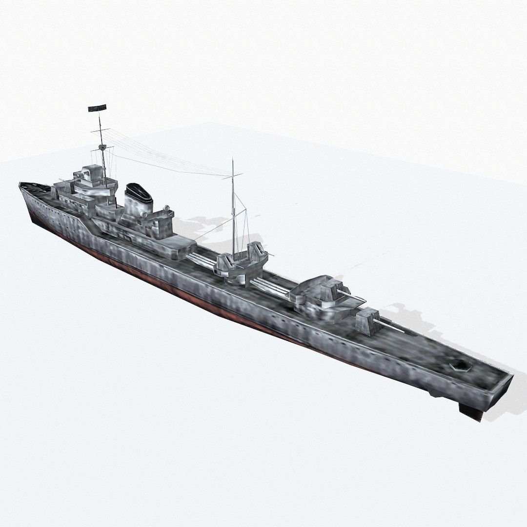 Gnevny Class Destroyers 3ds