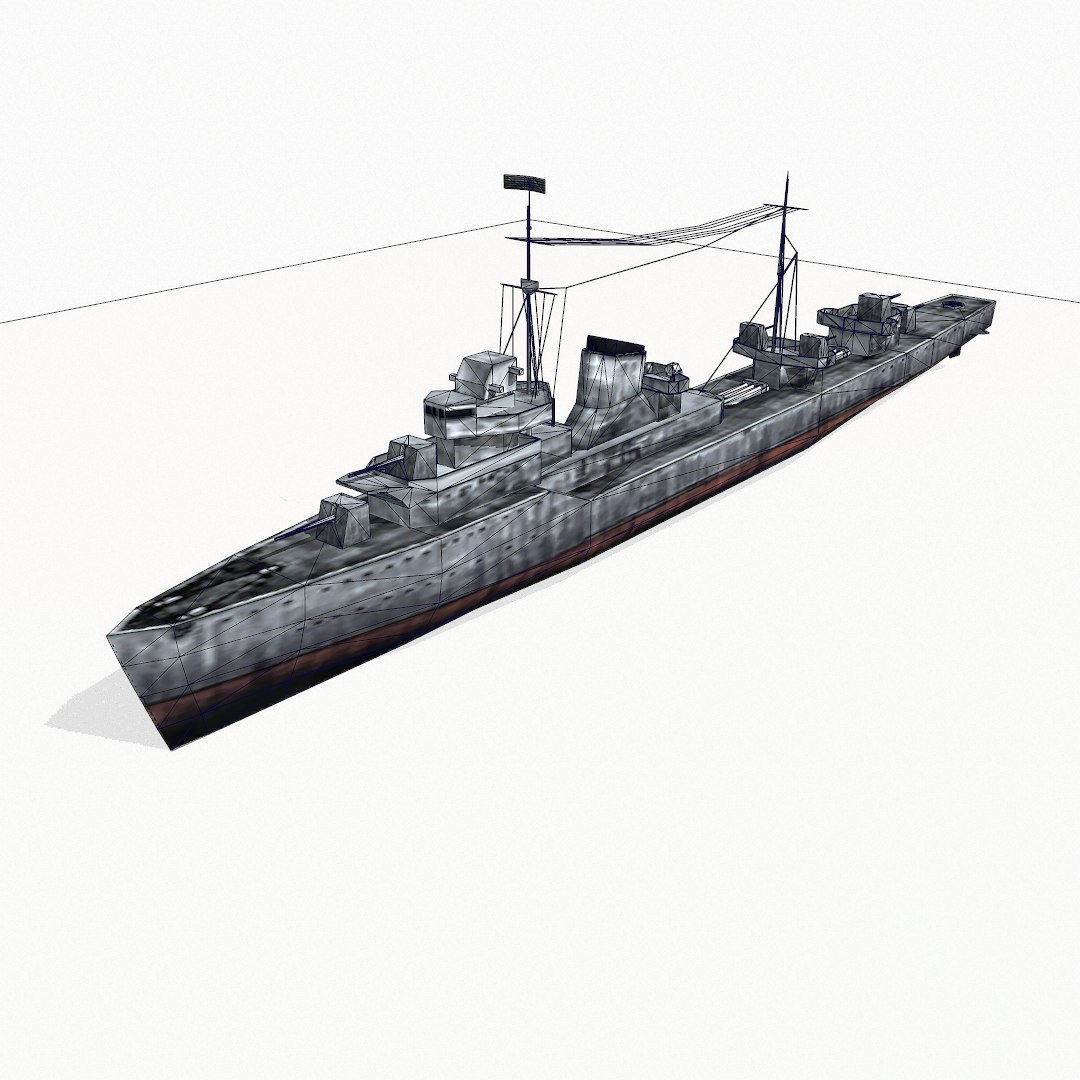 Gnevny Class Destroyers 3ds