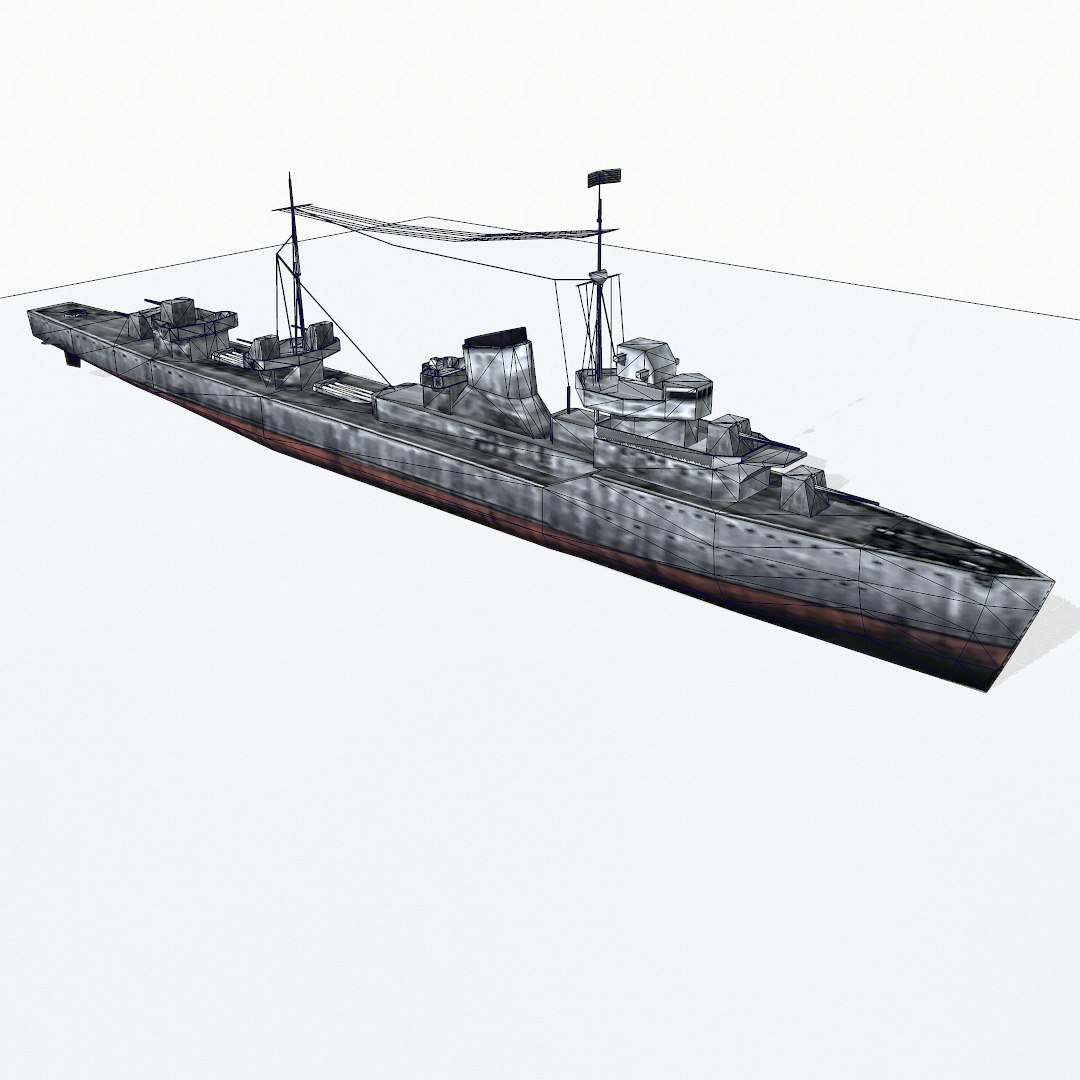 Gnevny Class Destroyers 3ds