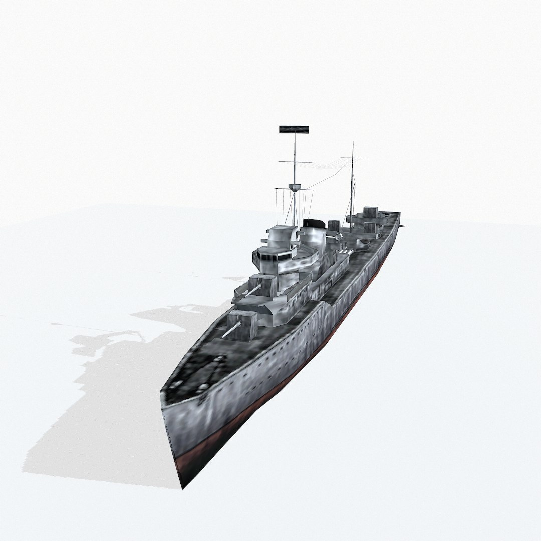 Gnevny Class Destroyers 3ds