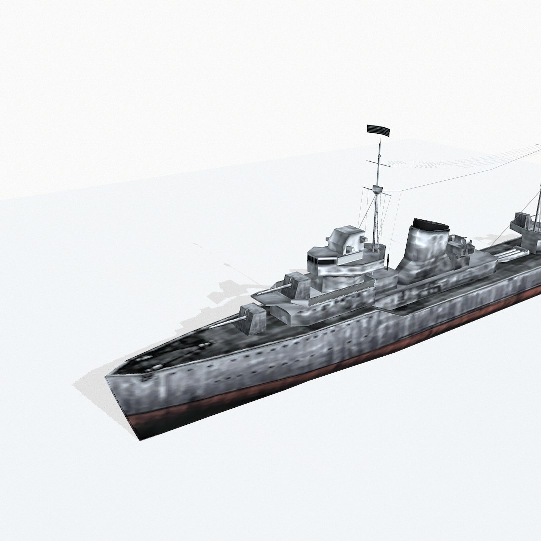 Gnevny Class Destroyers 3ds