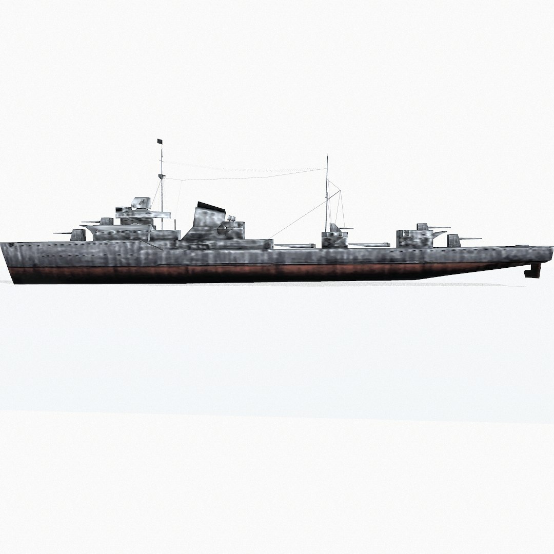 Gnevny Class Destroyers 3ds