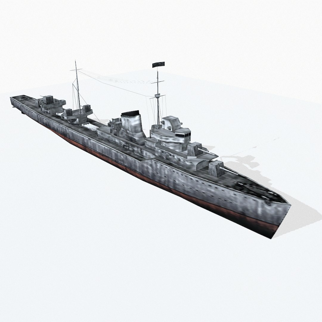 Gnevny Class Destroyers 3ds