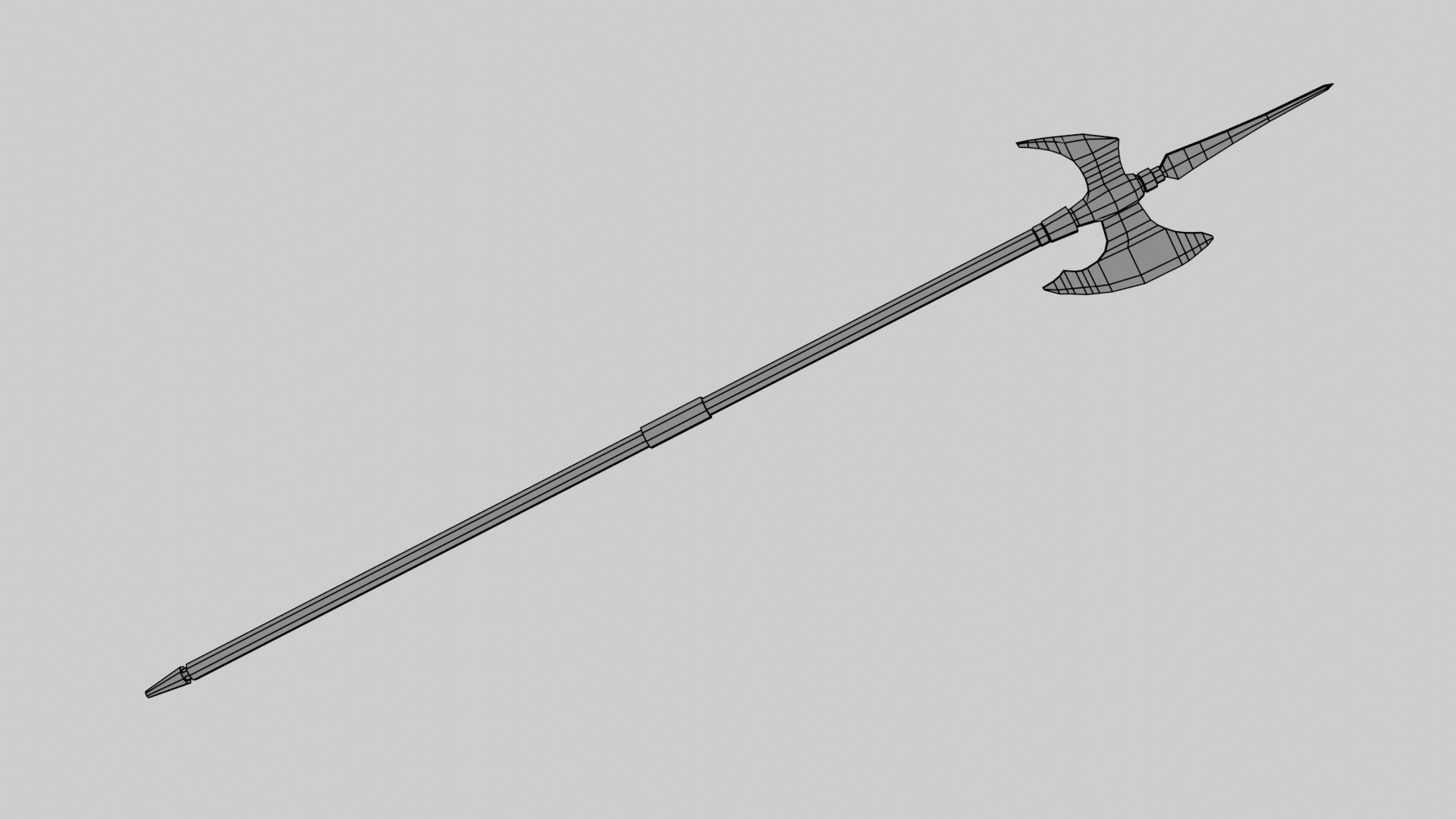 Free 3D Low Poly Halberd Model - TurboSquid 2416670