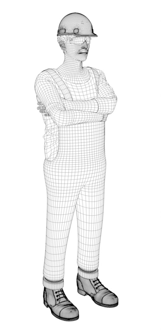 3D Model Male Man People Workman - TurboSquid 1511761