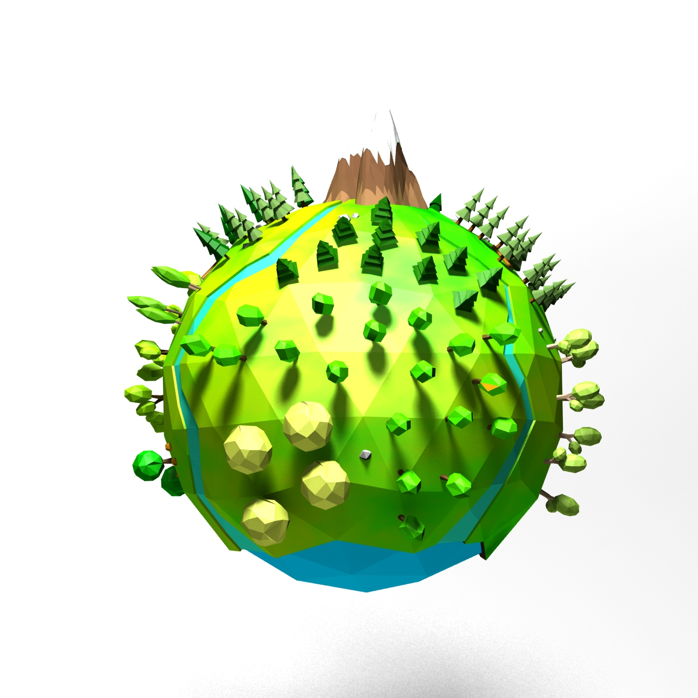 3d cartoon planet