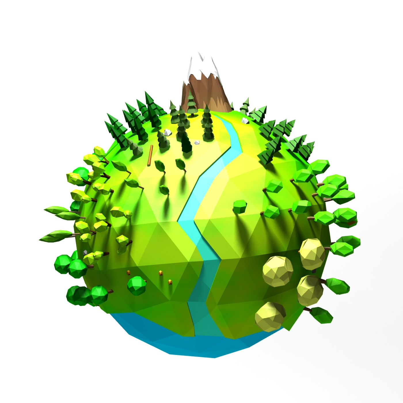 3d cartoon planet