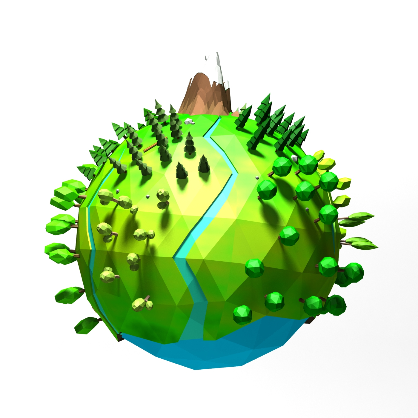 3d cartoon planet