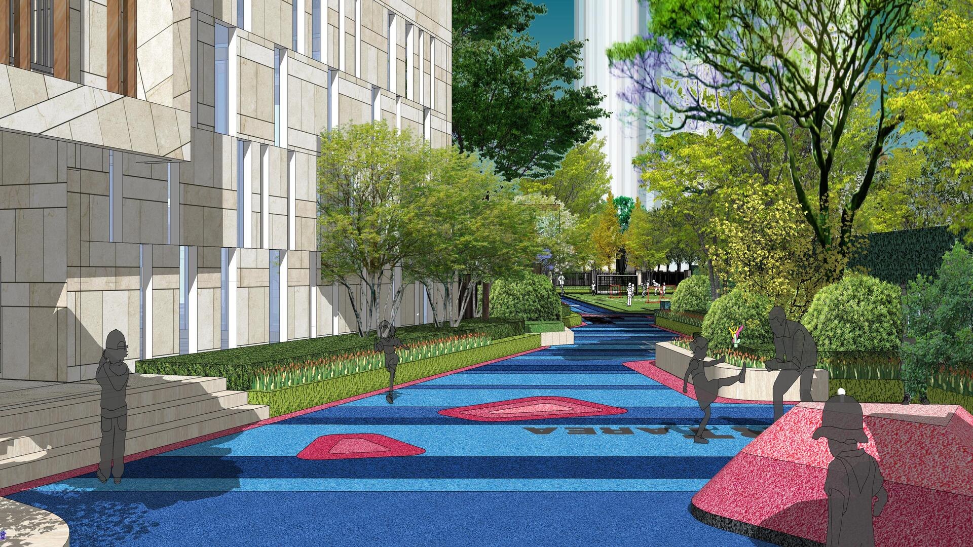 SHOPPING MALL LANDSCAPE ARCHITECTURE Model - TurboSquid 2210532