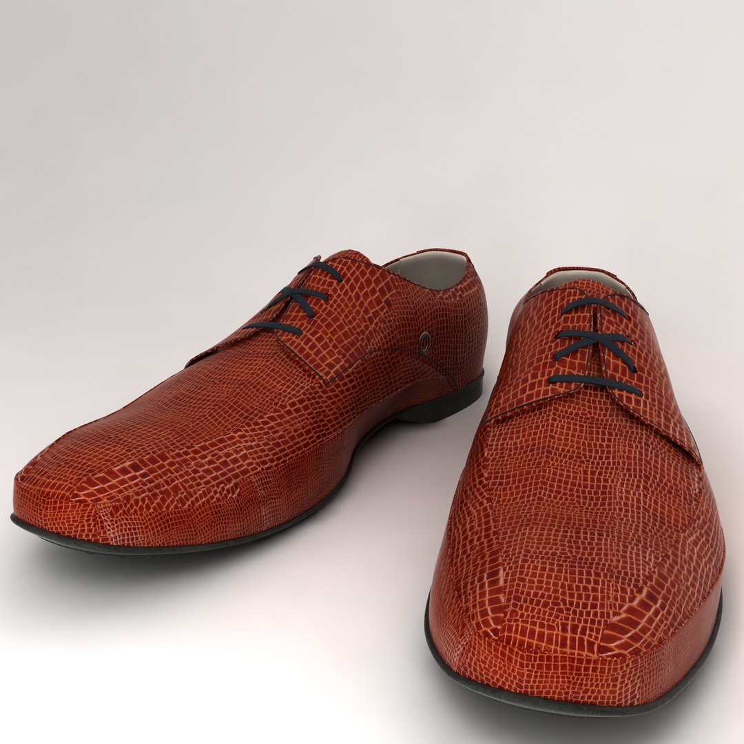 3d Model Bata Shoes Crocodile