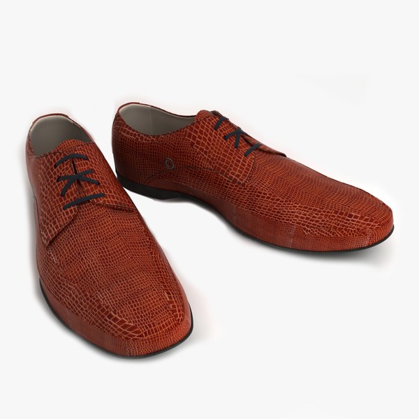 3d model bata shoes crocodile