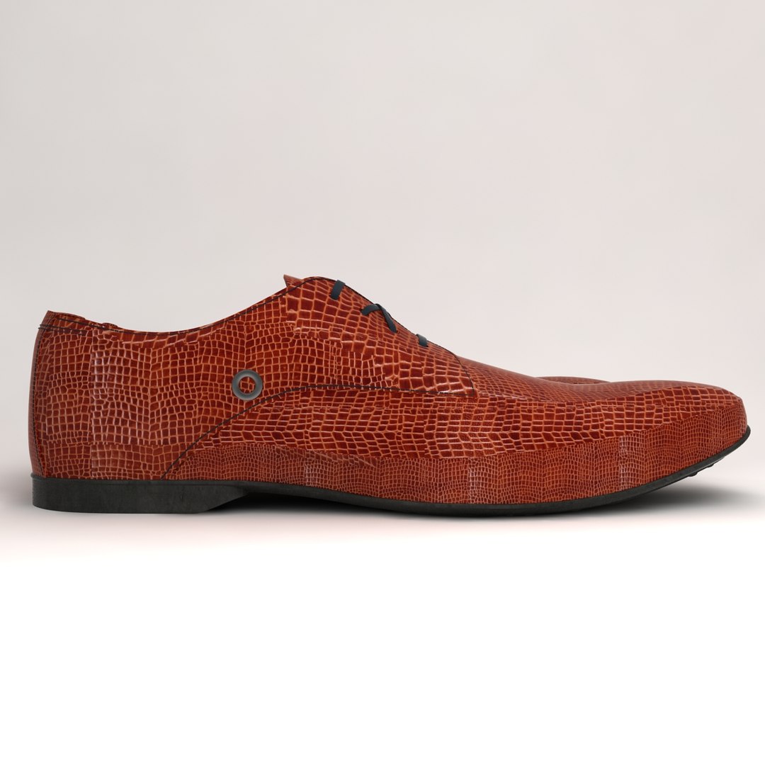 3d Model Bata Shoes Crocodile