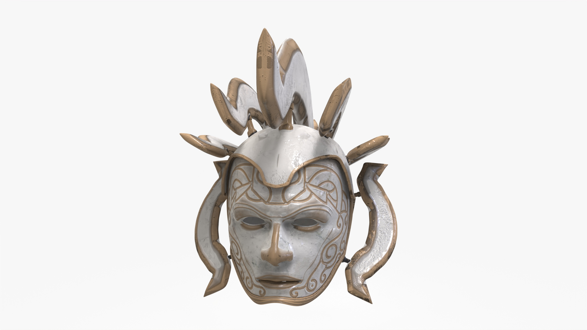 3D Ancient Titan Helmet - TurboSquid 2295849
