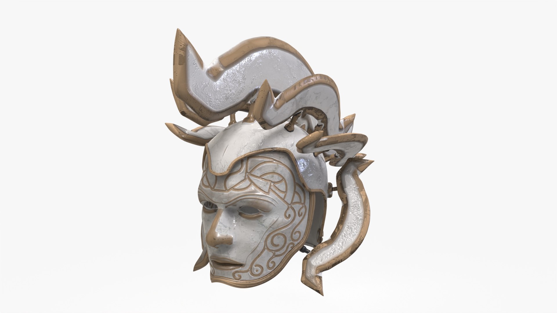 3D Ancient Titan Helmet - TurboSquid 2295849