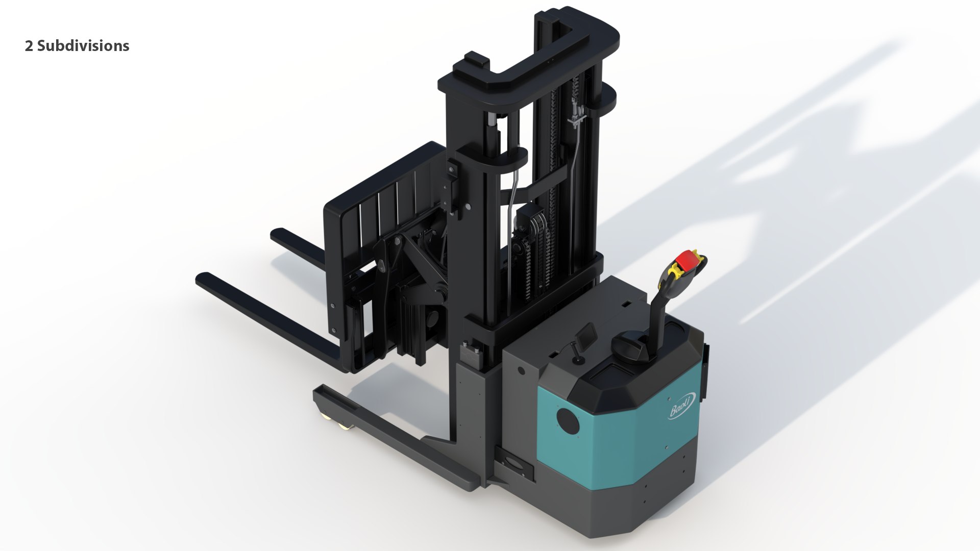 3D Baoli ER15-101 Electric Pallet Reach Stacker Model - TurboSquid 2389993